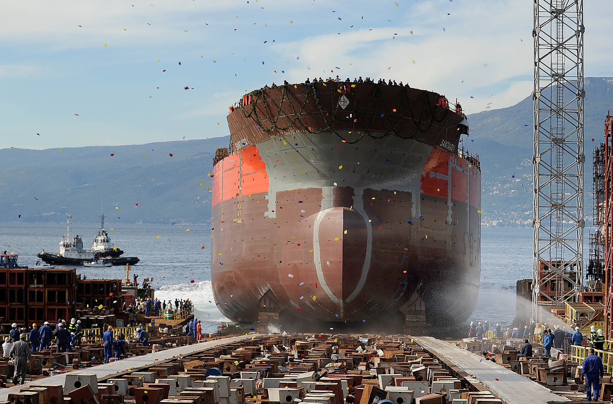 U 3. maju porinut tanker za prijevoz nafte "Santiago l" kojemu je ...