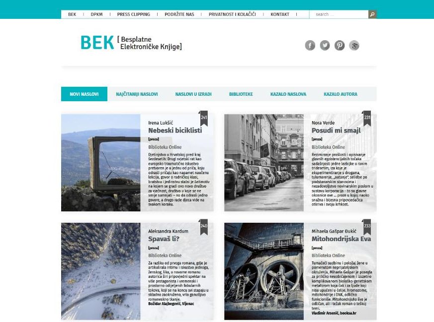 Elektronički "Ženski prozni blok" donosi šest naslova hrvatskih ...