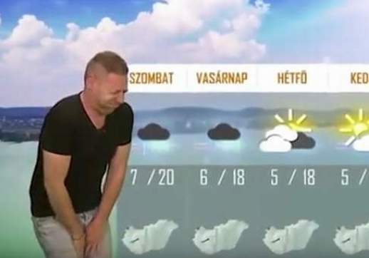 Nevolje mađarskog voditelja: U vremenskoj prognozi pustio prdež pa ...