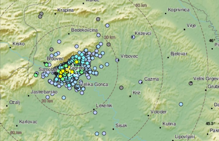 Potres magnitude 2,7 kod Remeta, osjetio se diljem Zagreba - Novi list