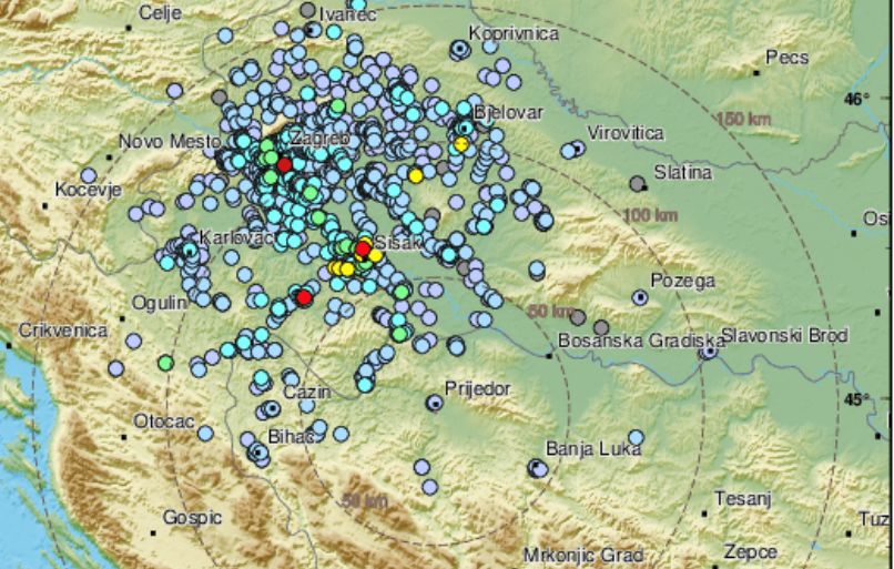 Kod Petrinje novi potres magnitude 3,5 po Richteru, osjetio se i u Zagrebu - Novi list