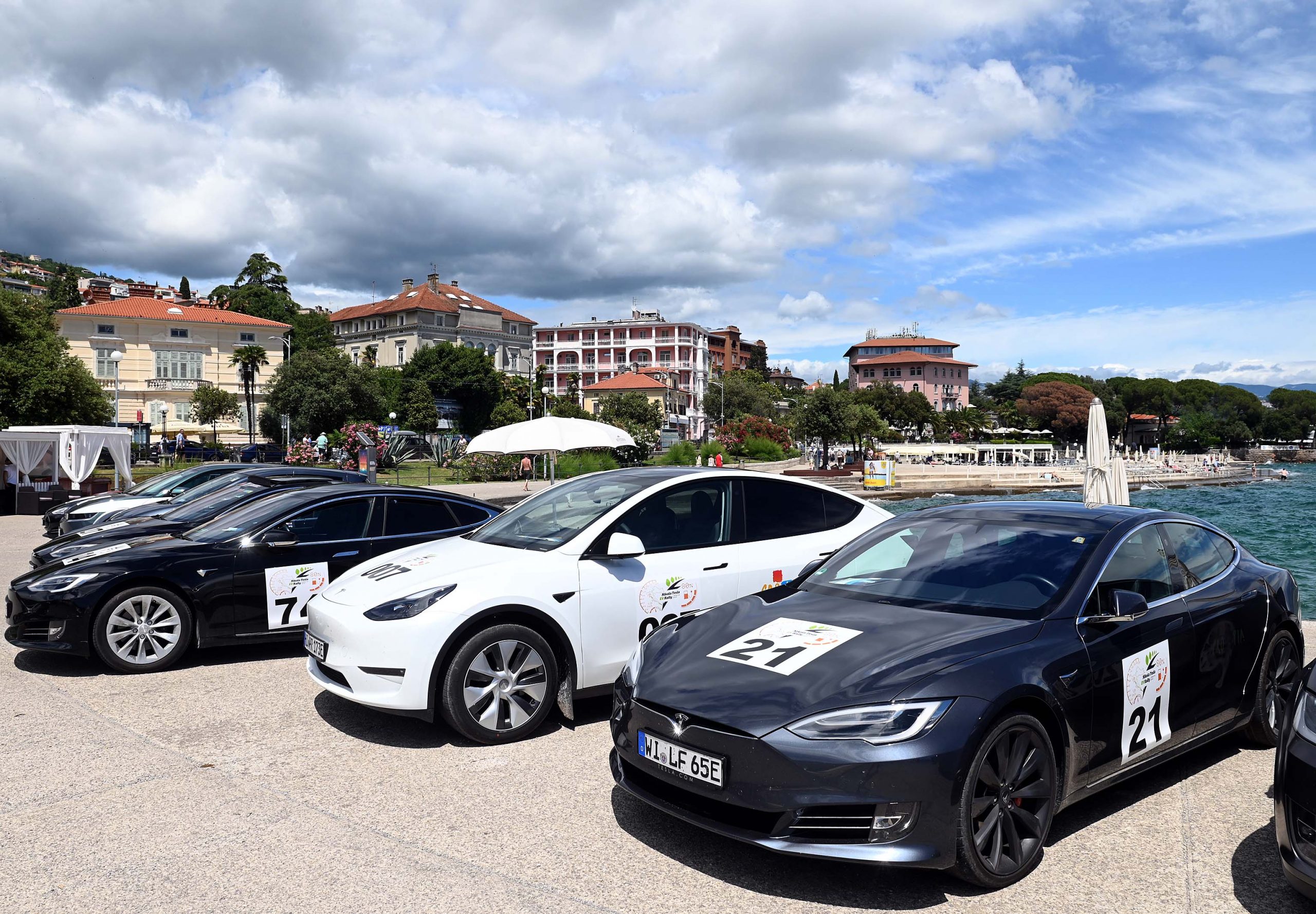 Kroz Opatiju prošli sudionici Nikola Tesla EV Rallyja Croatia - Novi list