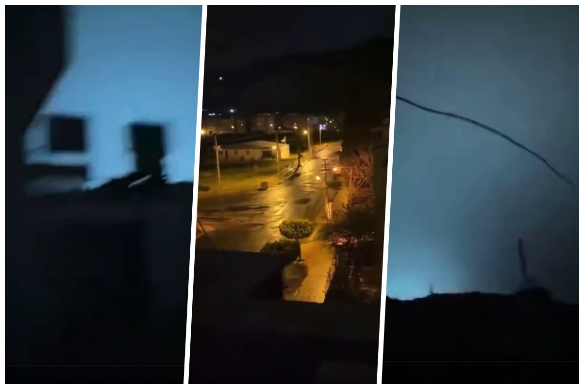 VIDEO Plave eksplozije na nebu, strašna tutnjava i onda potpuni mrak. Dramatičan video trenutka ...