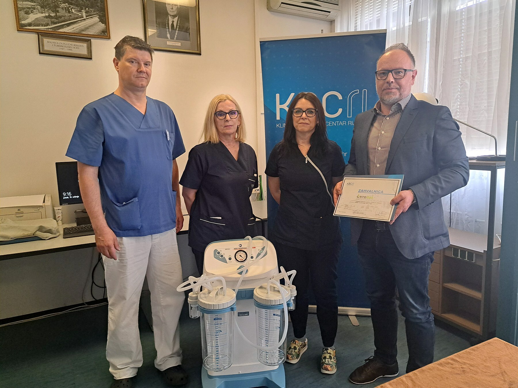 Zavod za pulmologiju KBC-a Rijeka primio bolesničku opremu vrijednu 1. ...