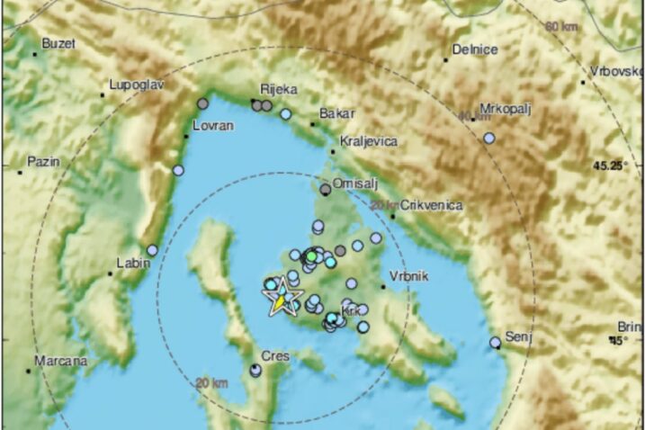Krk pogodio potres: 'Treslo se par sekundi. Kao da automobilom prođete ...