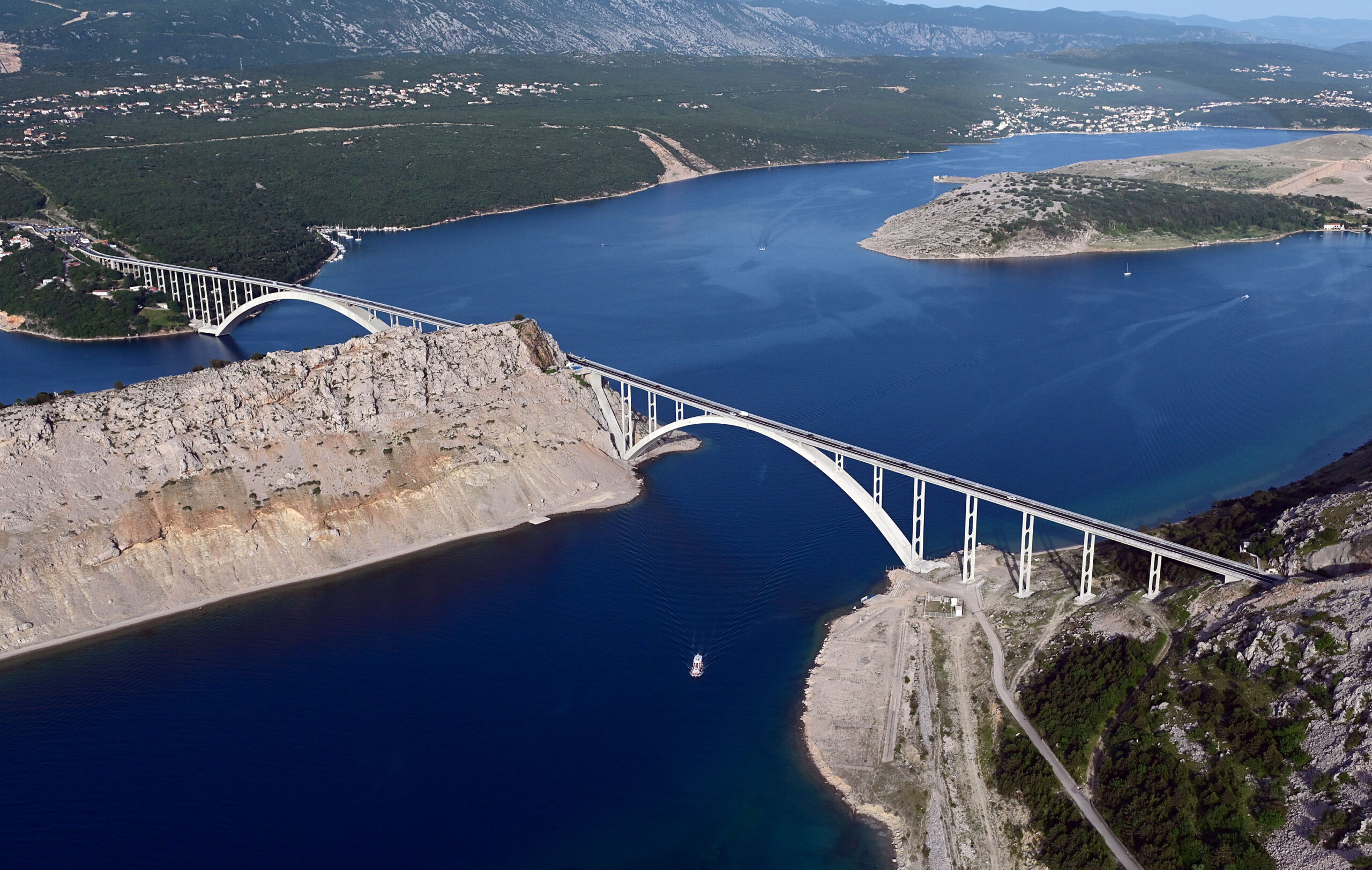 KRČKI MOST nekada najveći betonski lučni most na svijetu pokrenuo ...
