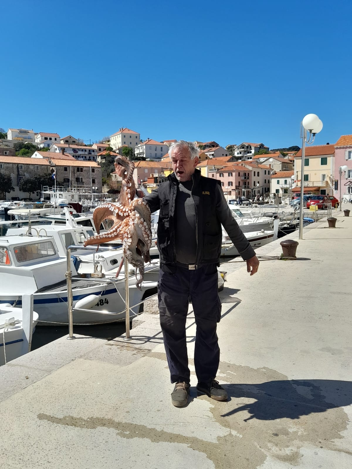 Saljske užance ne prestaju nikada. U điru rivom vidio veliku hobotnicu ...