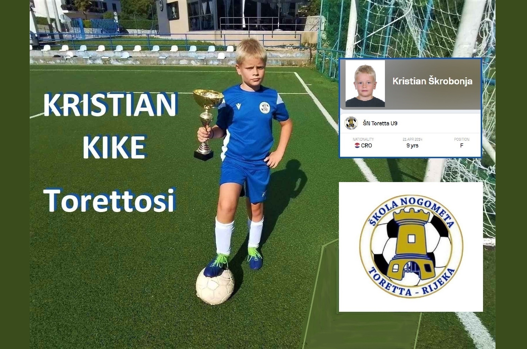 VIDEO NK Toretta dobio pjesmu, otpjevao ju je mladi nogometaš Kristian ...