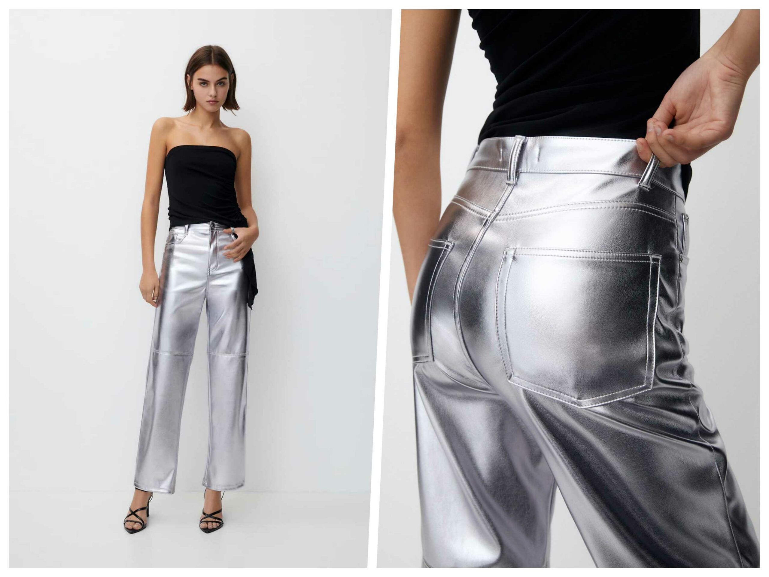 Komad tjedna: metalik hlače kao statement komad oko kojeg se slaže ...