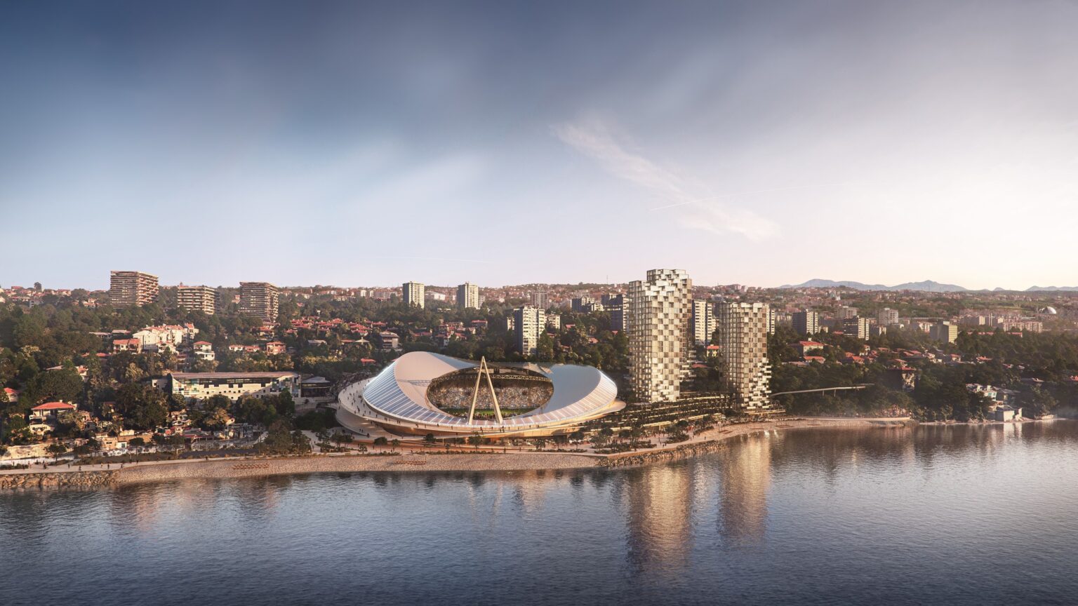 Ovo su prve vizualizacije novog Stadiona Kantrida. Gradi se hotel i tri ...