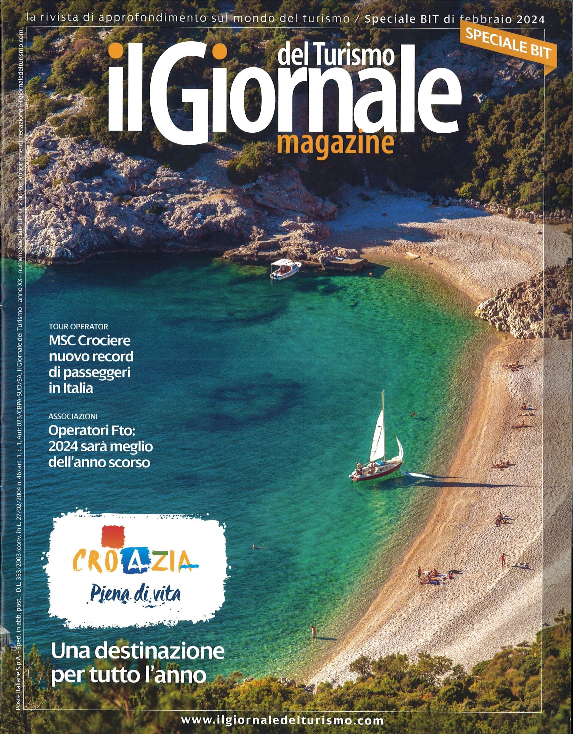 TZ Kvarnera se predstavio na BIT-u u Milanu, našli se na naslovnici ...