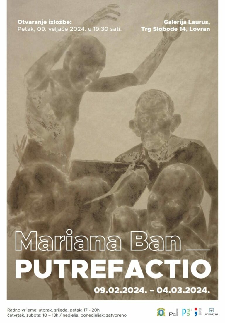 "Putrefactio" Mariane Ban u petak u Galeriji Laurus - Novi list