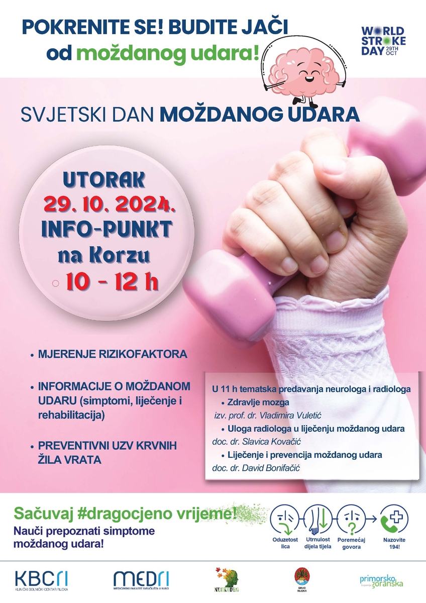 Na riječkome Korzu obilježava se Svjetski dan moždanog udara - Novi list