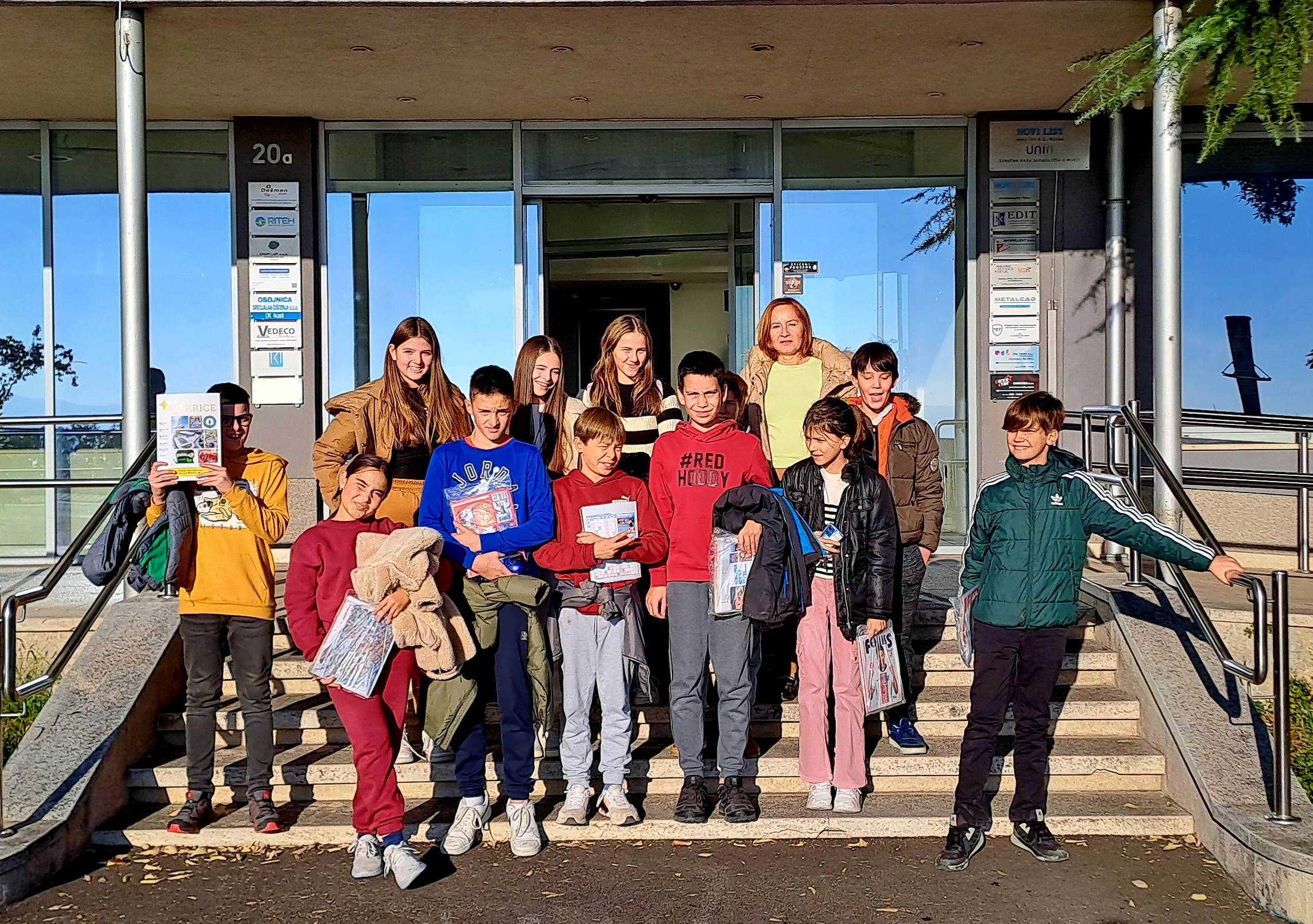 Novinarska skupina Osnovne škole Gornja Vežica posjetila Novi list ...