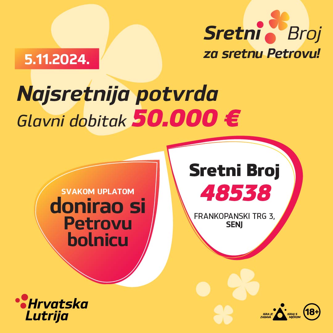 U igri Sretni Broj osvojio 50.000 eura, evo gdje je odigran - Novi list