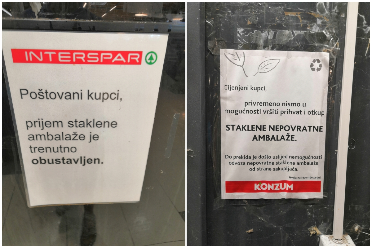 Neki trgovački centri ipak ne primaju staklenu ambalažu. Fond uvjeren ...