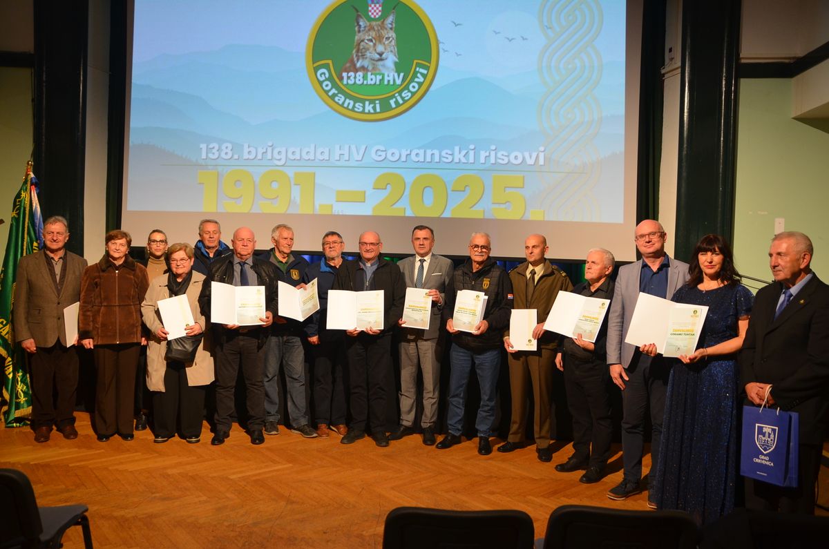 "Goranski risovi" proslavili 34. obljetnicu osnivanja 138. brigade HV-a ...