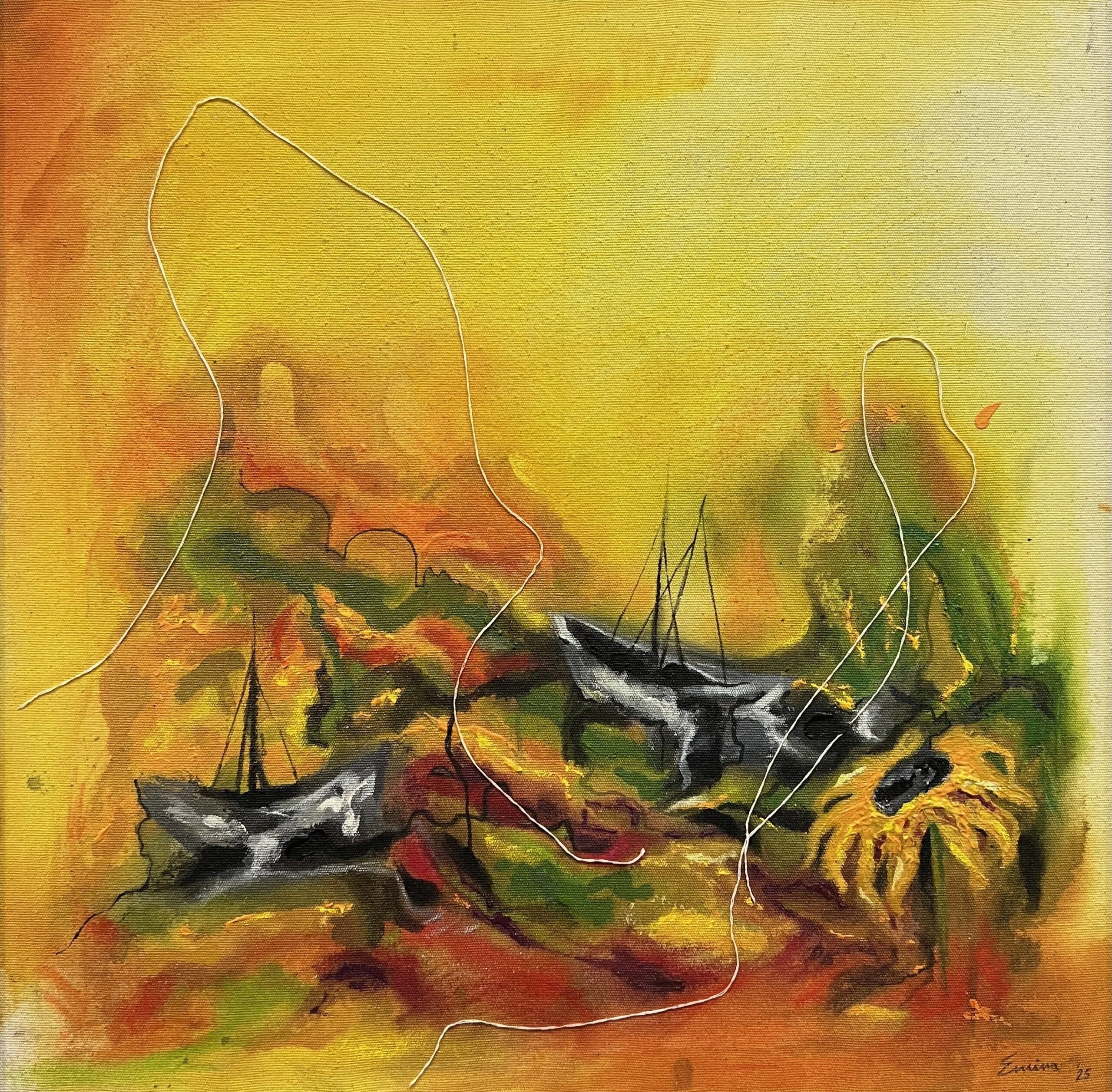 Spoj minimalizma i kolorističkih prepleta. Sutra otvorenje izložbe ...