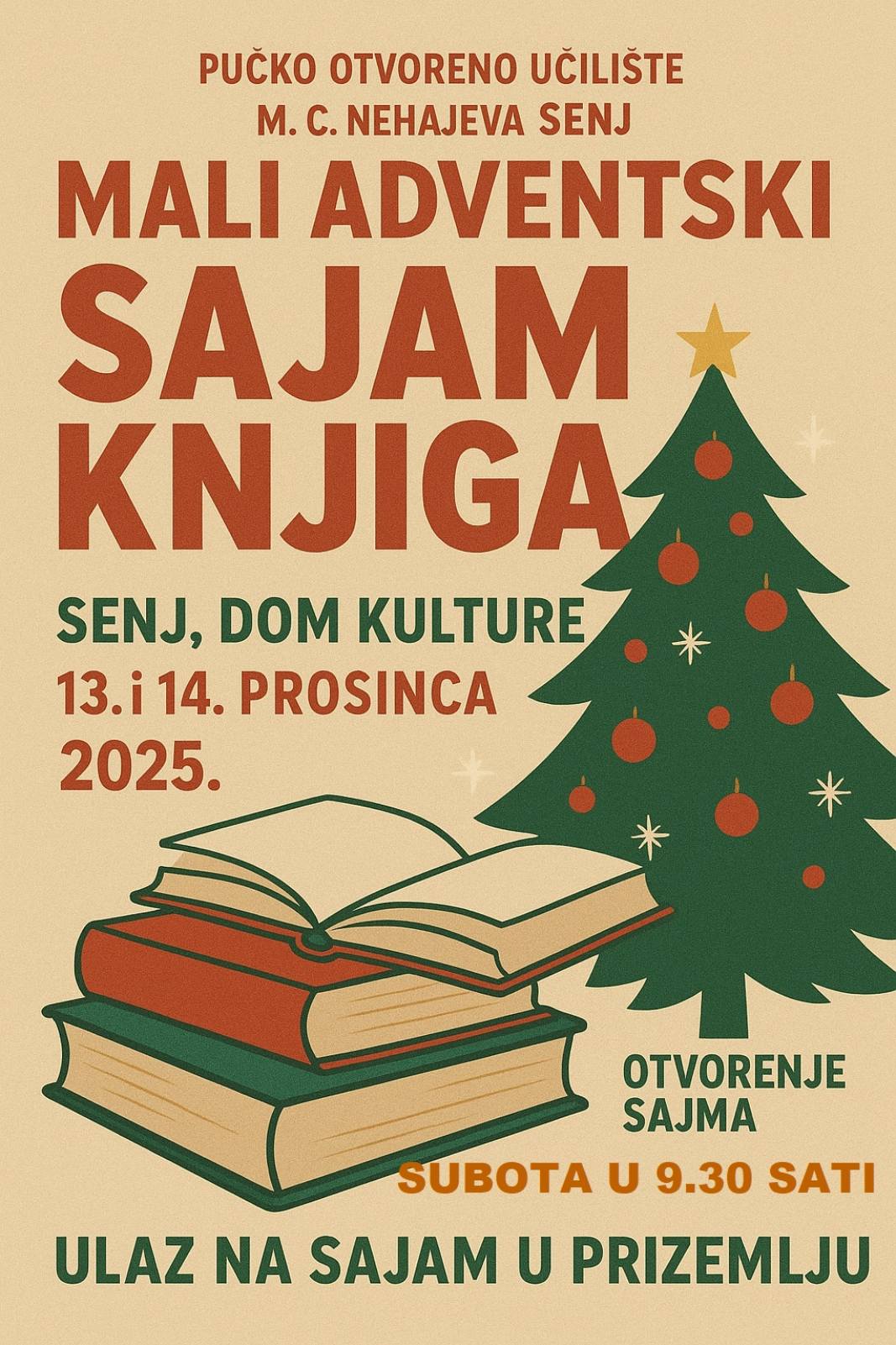 Čitanje je ponovo u modi: Mali adventski sajam knjiga za vikend u Senju ...
