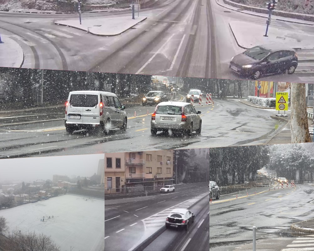 FOTO Snijeg u Rijeci donio zimski režim prometa, danas će još padati ...